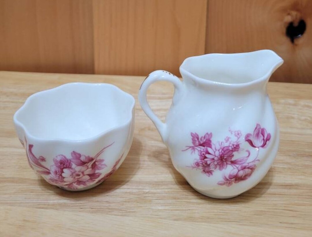 Beautiful Bone China Miniature Pitcher and Bowl, Dresser Set, Made in ...