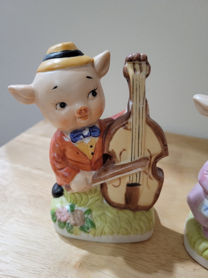 Vintage UOGC Ceramic Piggie Family. Set of Three Pigs Cello - Etsy