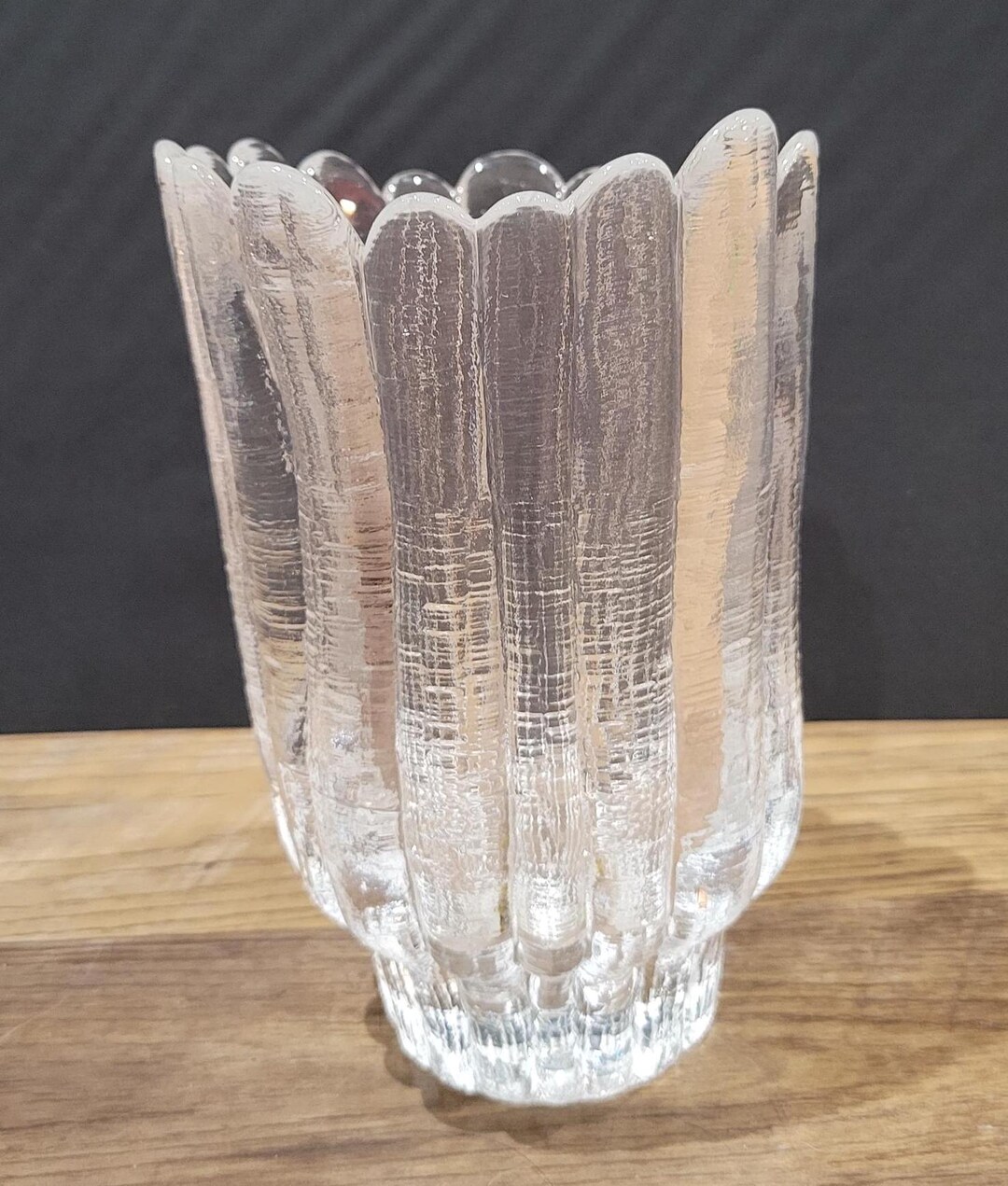 Vintage Textured Glass Vase German Art Glass Circa 1970's Looks Like ...