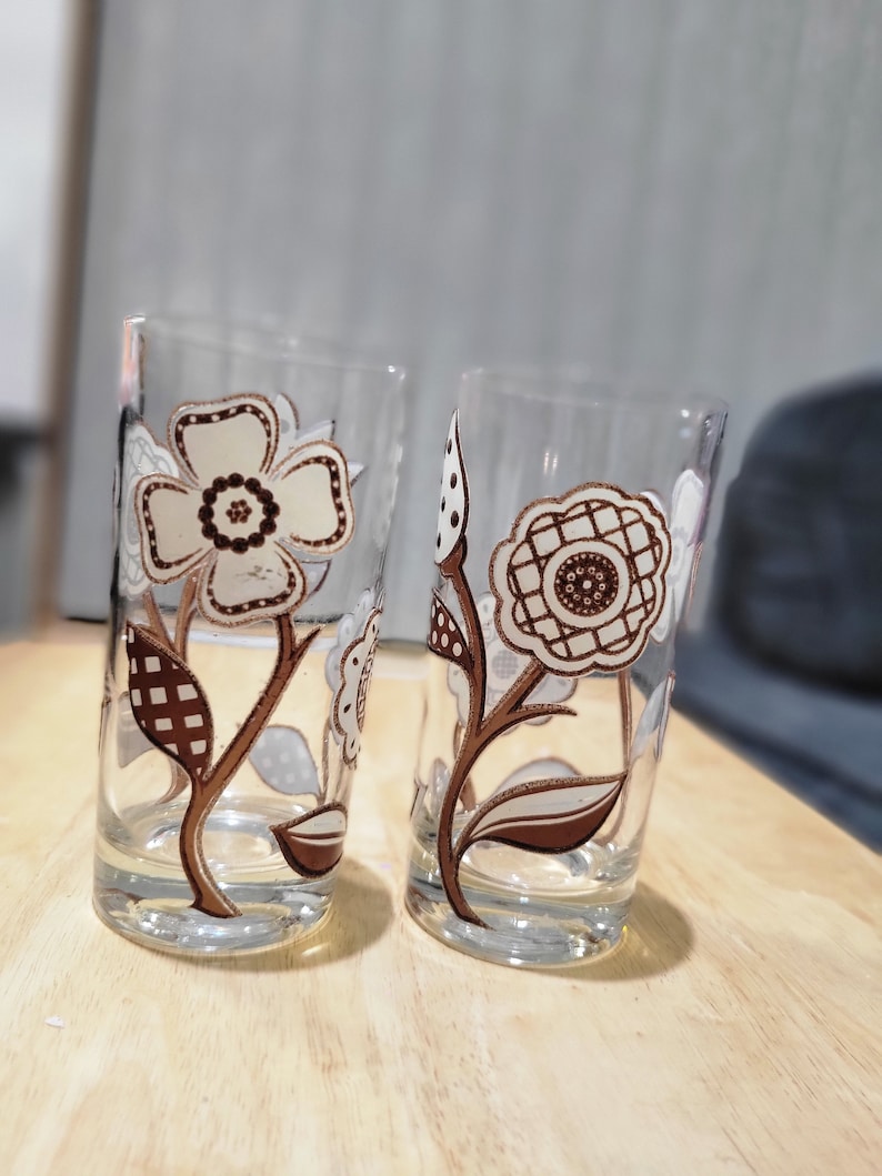 Vintage Ultra RARE CULVER Ltd. Glasses Set of 2 White and - Etsy