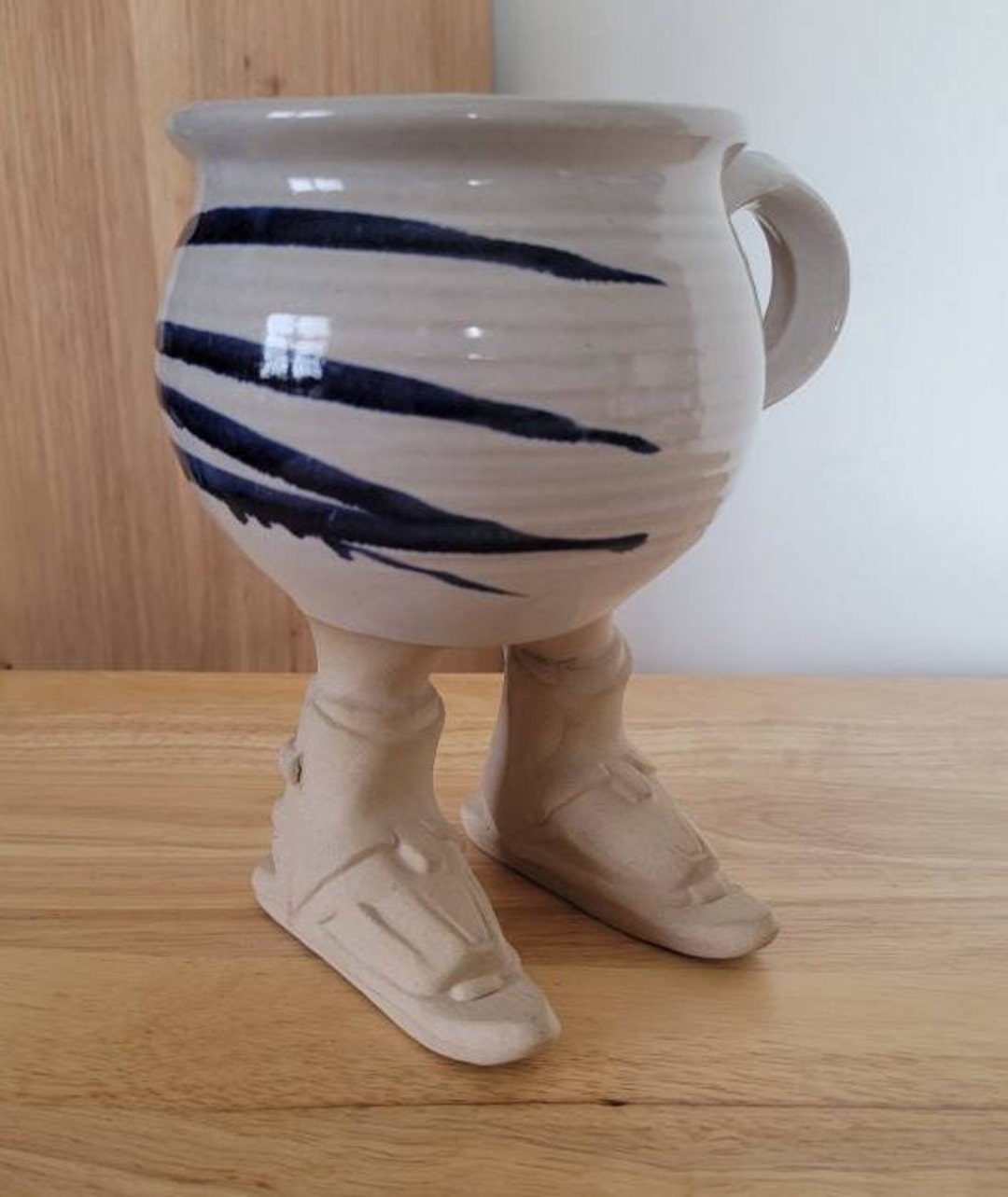 1987 Muddy Waters Ceramic Mug With Feet, Ski Boots, Gag Gift - Etsy