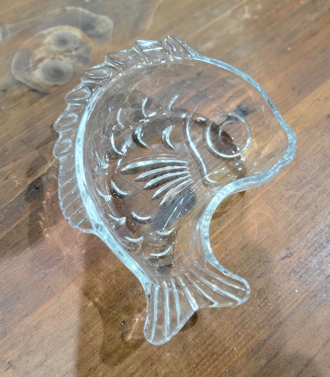 Vintage Fish Shaped Crystal Candy Dish, Ocean's Gift by Studio Nova - Etsy