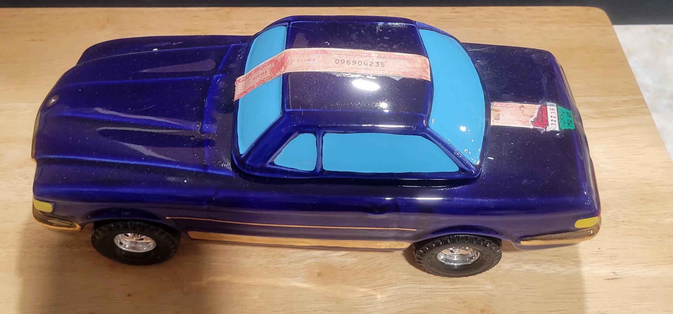 1980 Mercedes Benz 450-SL Decanter, Royal Blue Car Collectible Barware ...