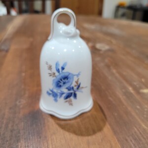 Vintage Hutschenreuther German Porcelain Bell by the Danbury Mint, Blue ...
