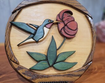 Intarsia Hummingbird - Etsy