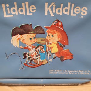 Vintage 1965 Mattel Liddle Kiddles Aqua Vinyl Zippered Case - Etsy