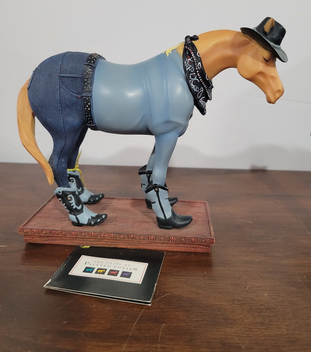 Retired Horse Art Figurine Trail of Painted Ponies #1454 "boot Scootin ...