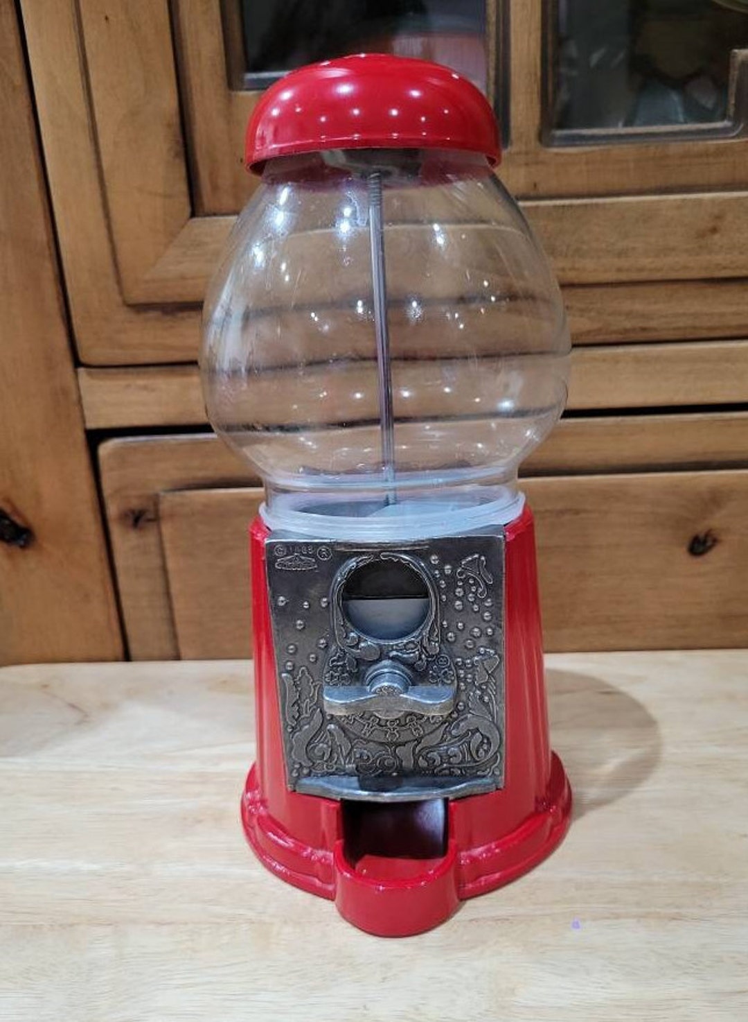 Gumball Machine Bank Metal and Glass Works Perfectly Very - Etsy