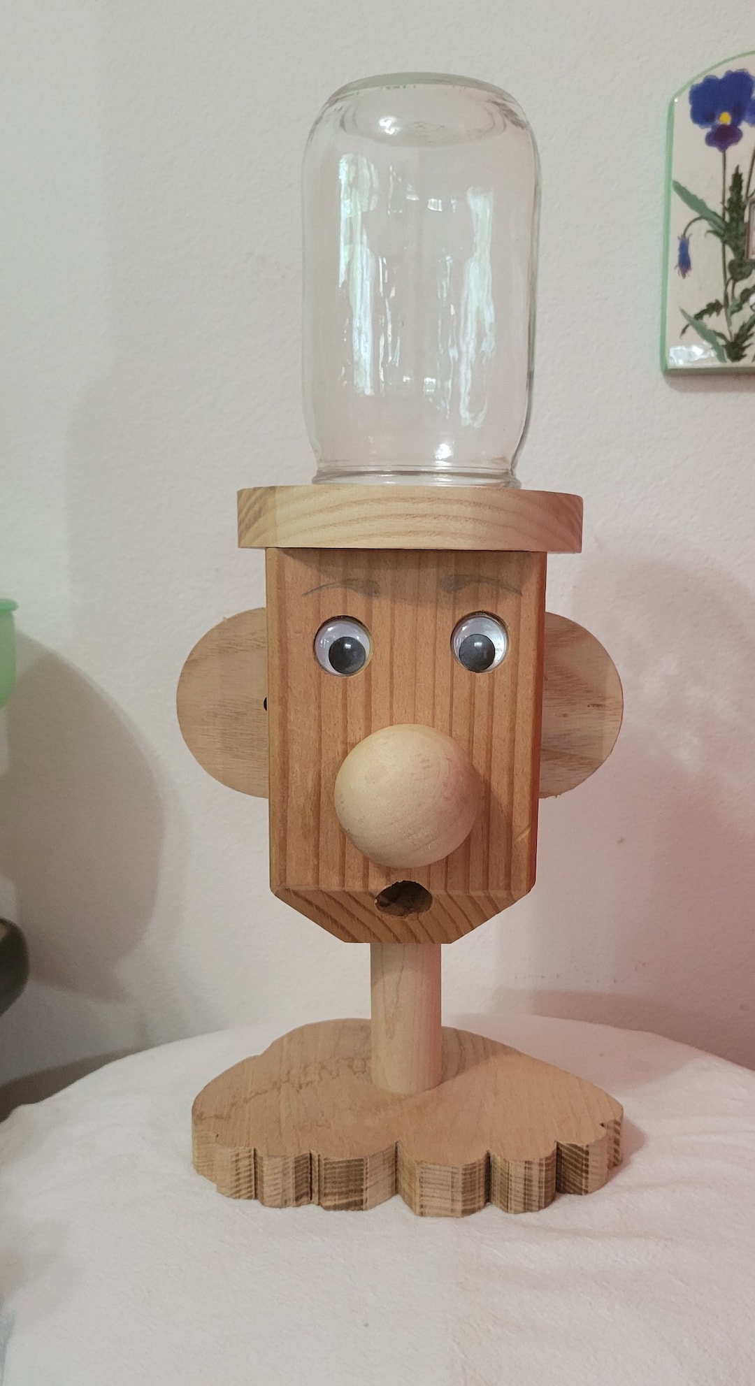 Funny and Cute Wooden Candy Dispenser Country Bumpkinturn His Nose ...