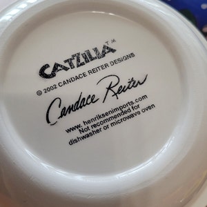 Vintage Catzilla Cat 3 Piece Teapot Christmas Snowman Cats With Mittens ...