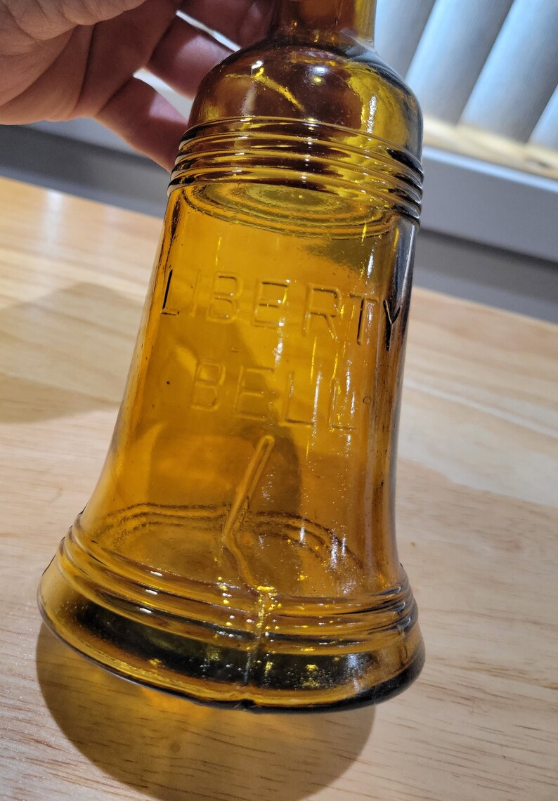Amber Glass Liberty Bell Replica Bottle Made in Taiwan 7.5 - Etsy