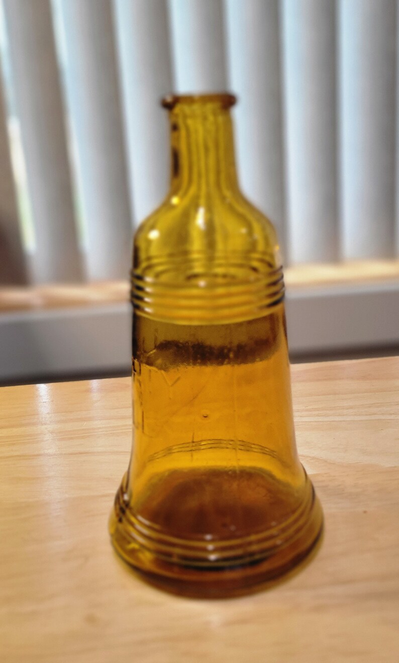 Amber Glass Liberty Bell Replica Bottle Made in Taiwan 7.5 - Etsy