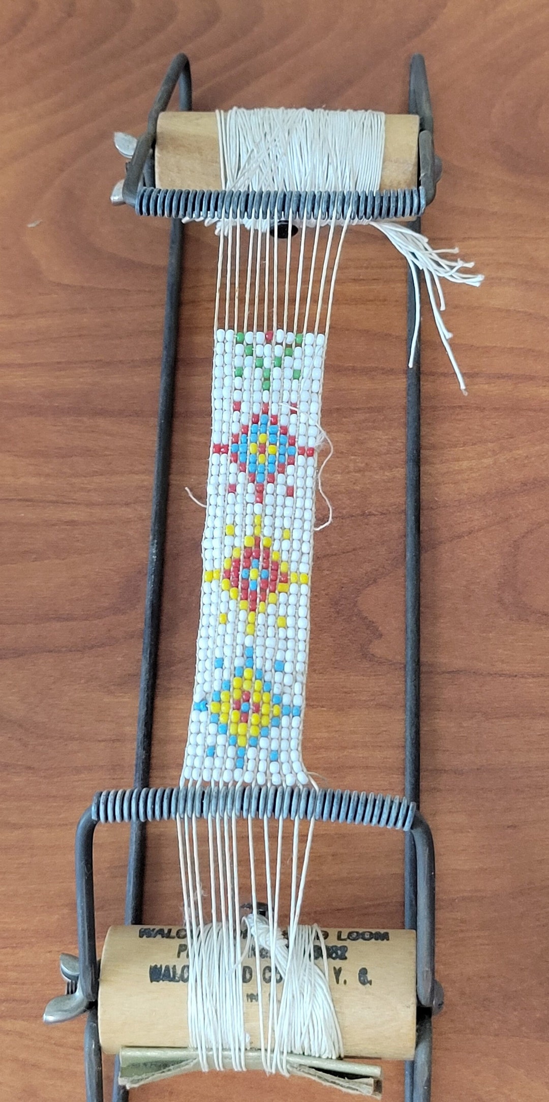 Vintage Metal and Wood Loom for Indian Beadwork Designs Bands With a ...