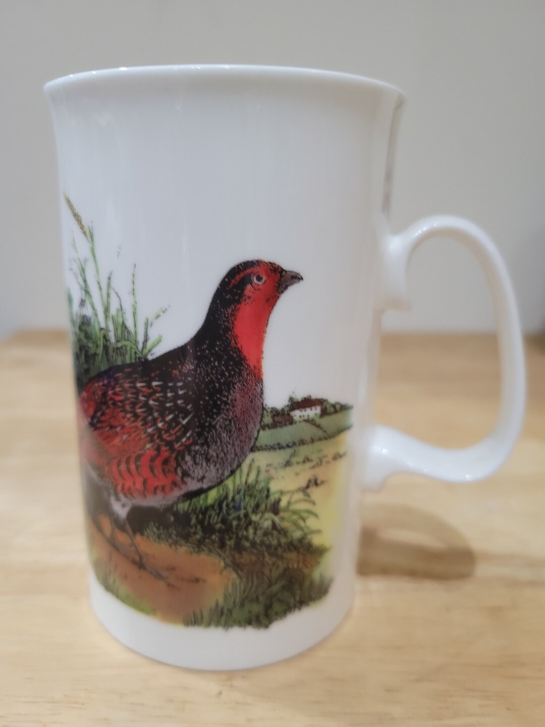 Vintage Dunoon Fine Bone China Grey Partridge Coffee Mug Game Bird ...