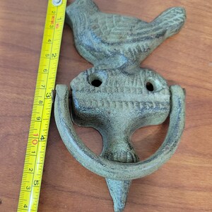 Vintage Heavy Metal Bird Front Door Knocker Rustic Charm - Etsy