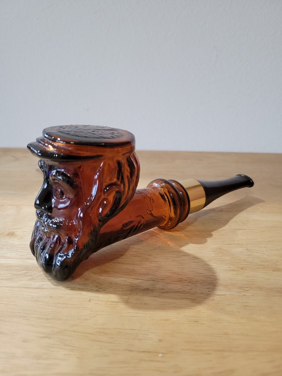 RARE Vintage Pipe Cologne Decanter, Man's Face Pipe, … - Gem