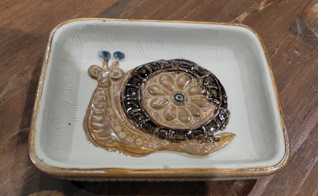 Vintage Takahashi Japan San Francisco Ceramic Pottery Snail Trinket ...