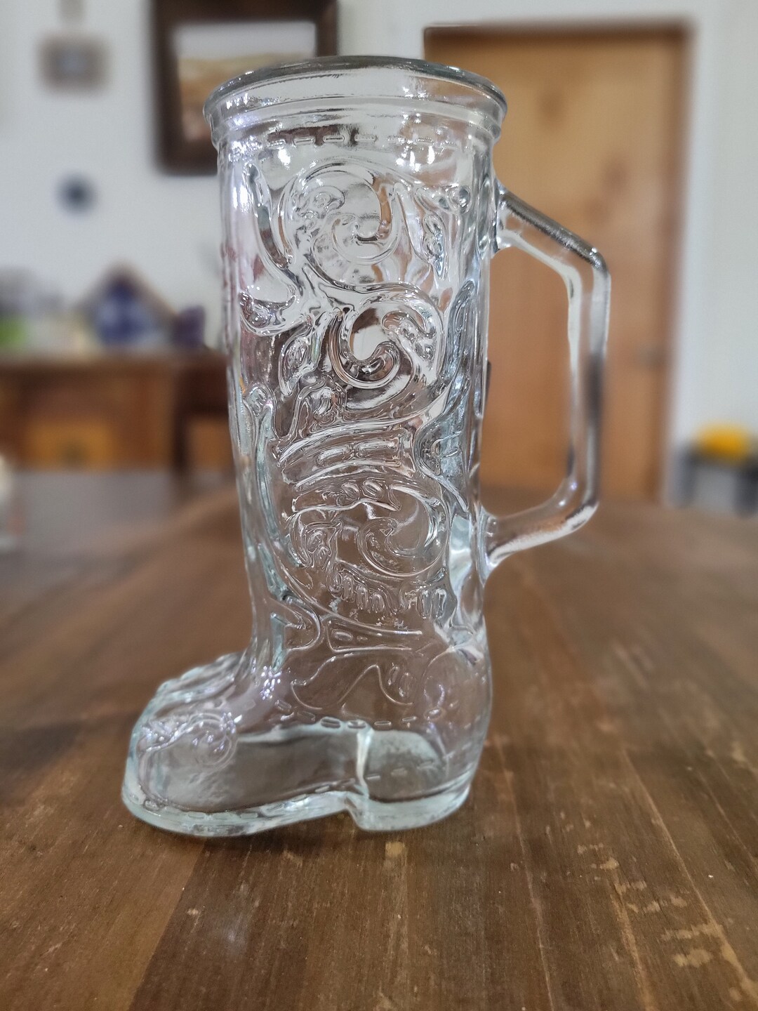 Vintage Cowboy Boot 8 Inches Tall, BEER-MUG-STEIN Pale-ale Root Beer ...