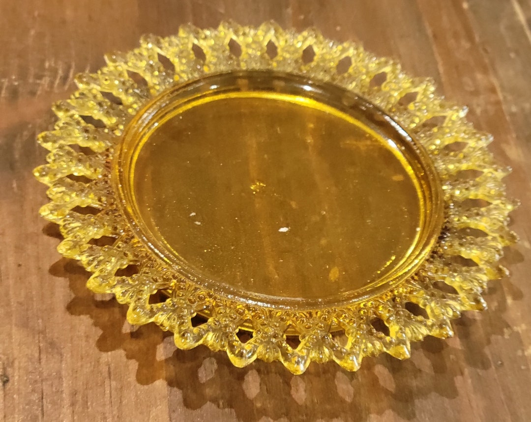 Vintage 6 Inch Bread & Butter Plate, Sheaf of Wheat Amber by KEMPLE ...