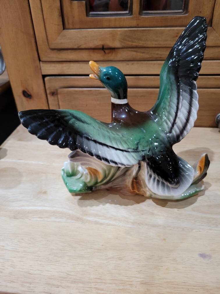 Mallard Duck Taking Flight Ceramic 1960 Kitsch 1-N6020 - Etsy