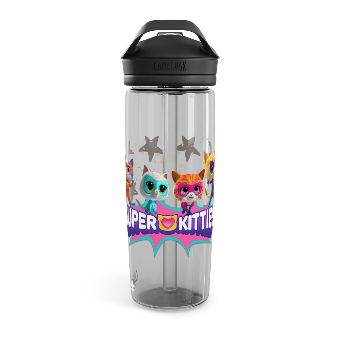 Super Kitties Water Bottle 20oz - Etsy