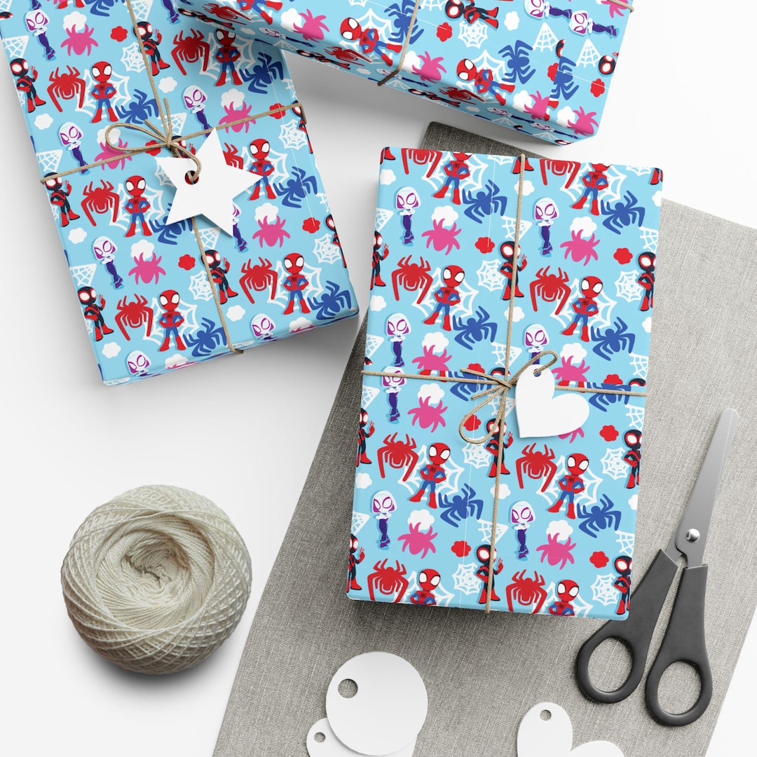 Spidey Gift Wrap Papers - Etsy