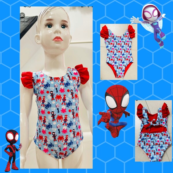 Spiderman Swimsuit - Etsy