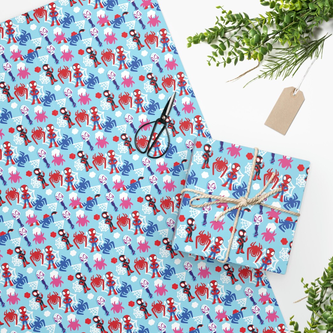 Spidey and Friends Wrapping Paper - Etsy Australia