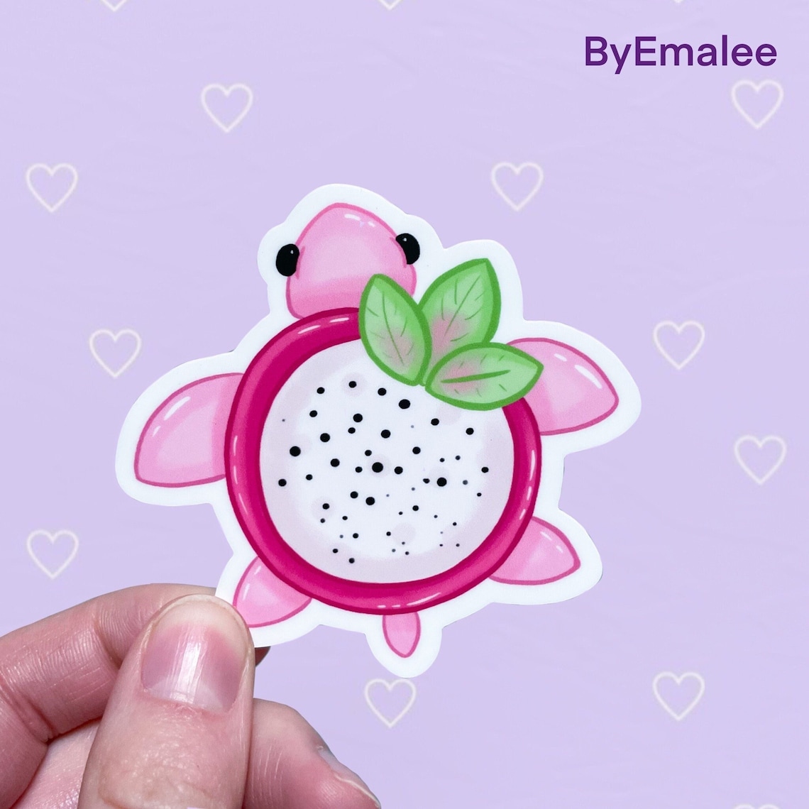 Dragon Fruit Turtle Sticker Waterproof, Scratch Resistant High Quality ...