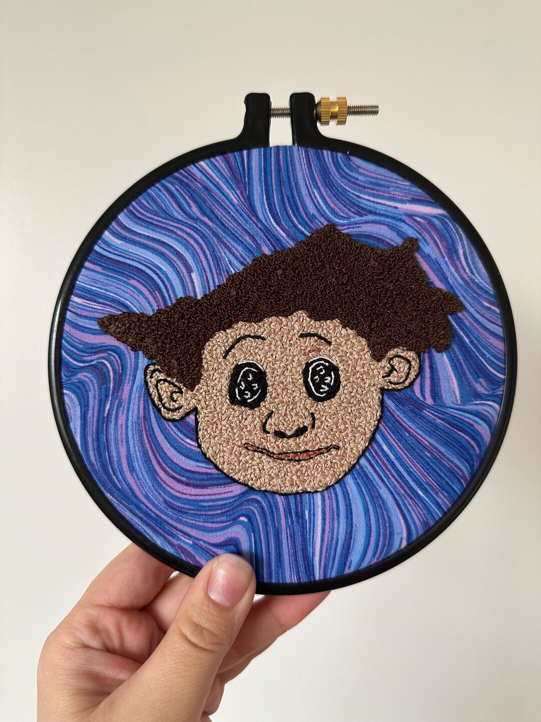 Wybie Lovat Embroidery - Button Eye - Wybie Lovat - Coraline - Finished ...