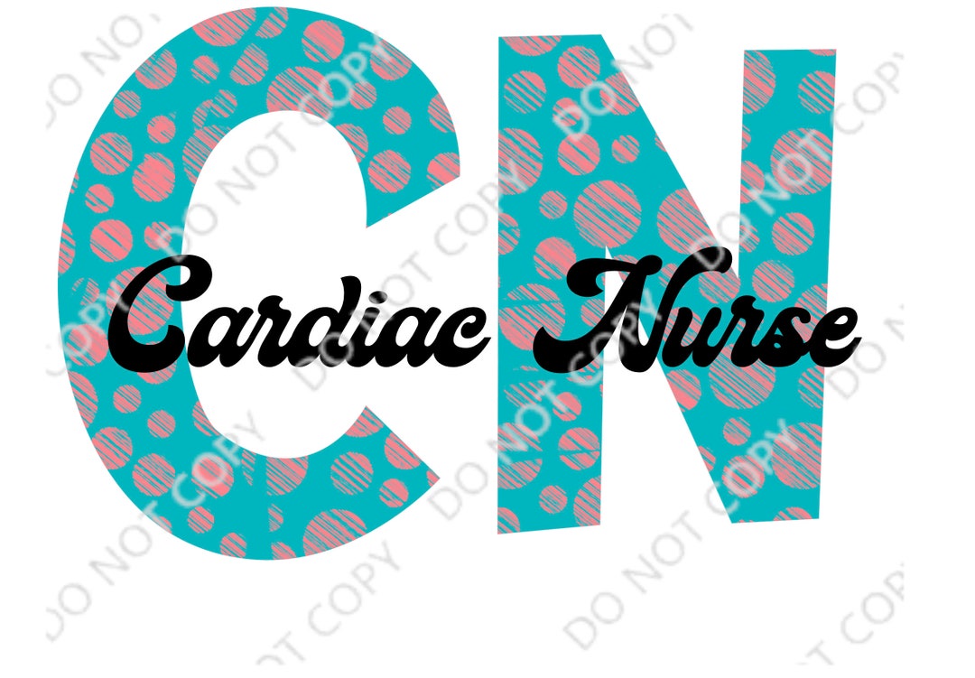 Cardiac Nurse PNG Digital Download/ Transparent Background - Etsy