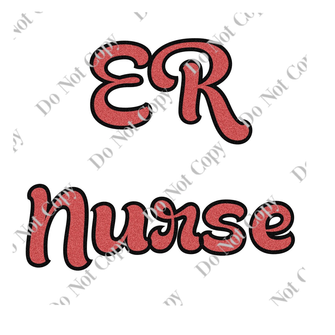 ER Nurse PNG Digital Download - Etsy