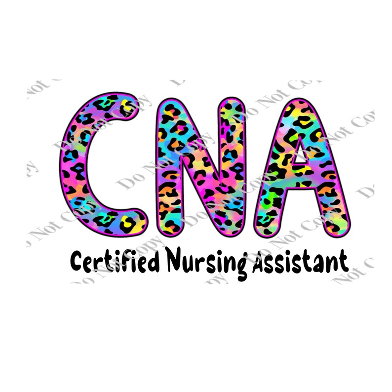 CNA Certified Nursing Assistant Leopard PNG Digital Download - Etsy