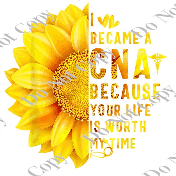 Sunflower Cna Png - Etsy