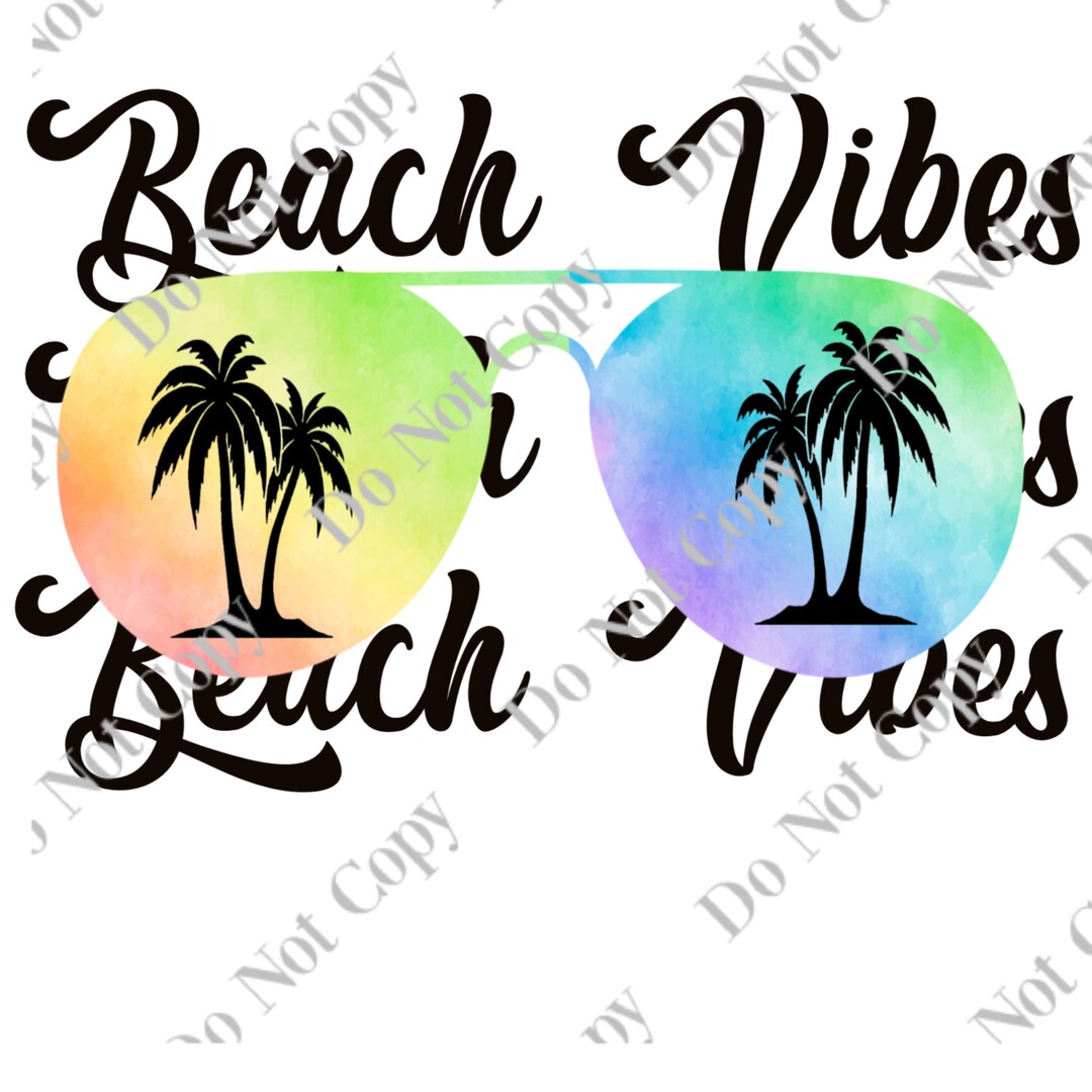 Beach Vibes PNG Digital Download - Etsy