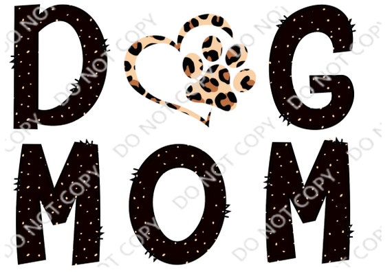 Dog Mama Leopard Paw PNG Digital Download - Etsy
