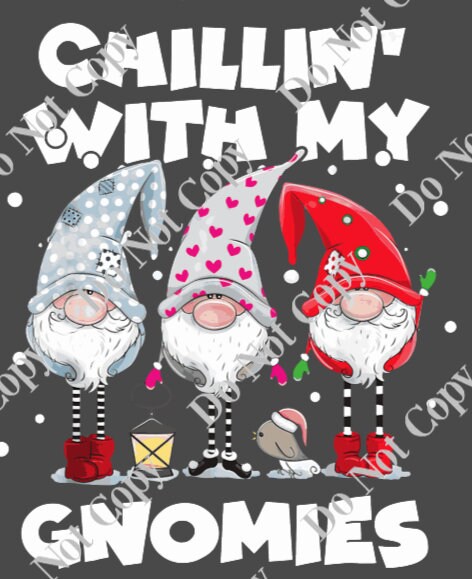 Chillin With My Gnomies PNG Digital /download / Transparent Background ...