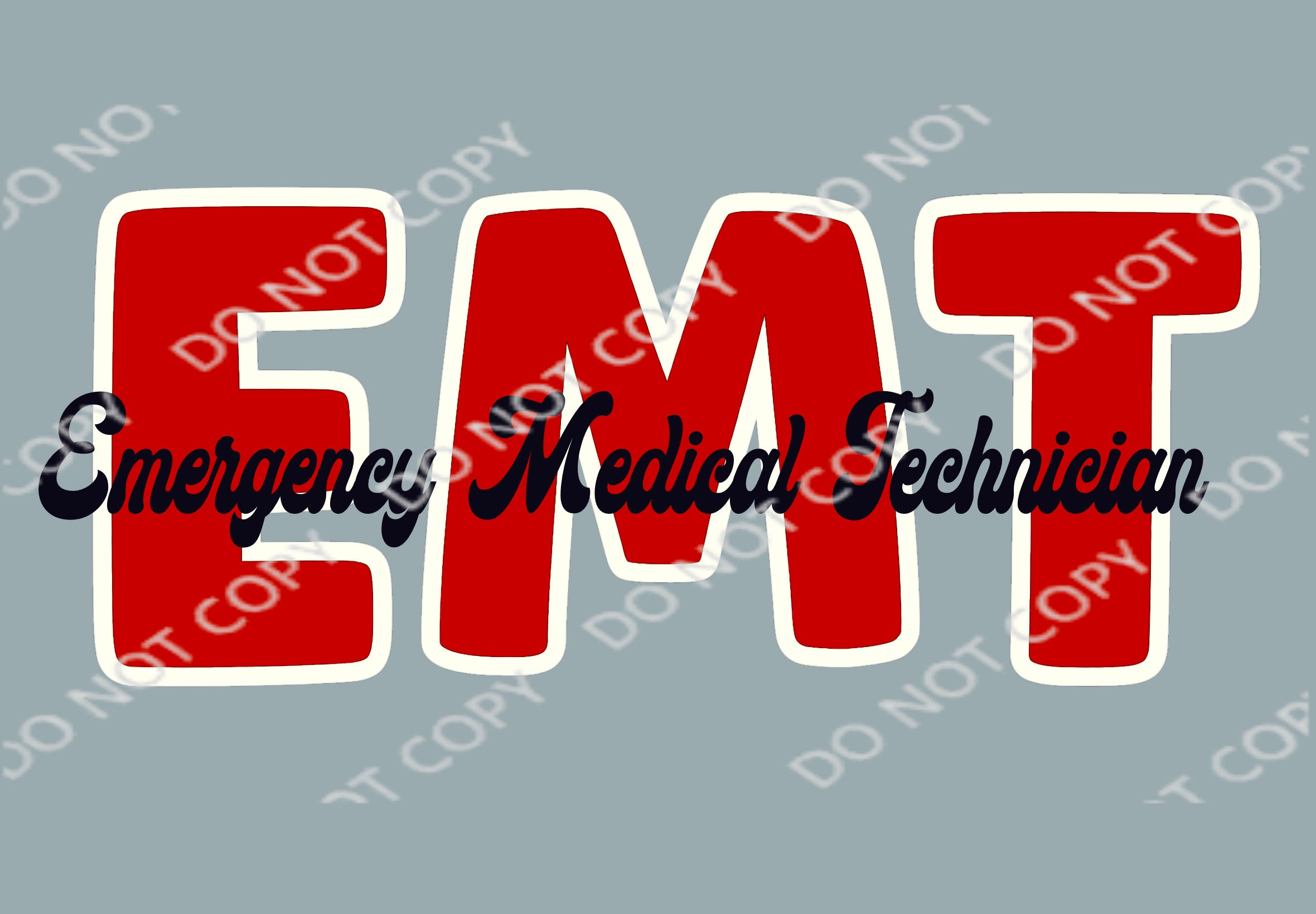 Emergency Medical Technician PNG Digital Download/ TRANSPARENT ...