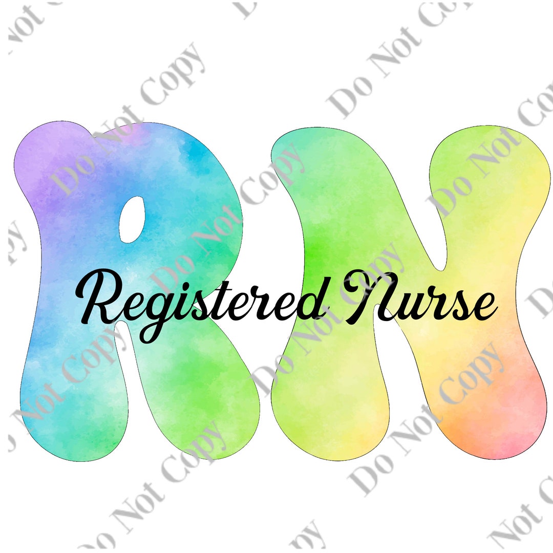 RN Registered Nurse PNG Digital Download - Etsy
