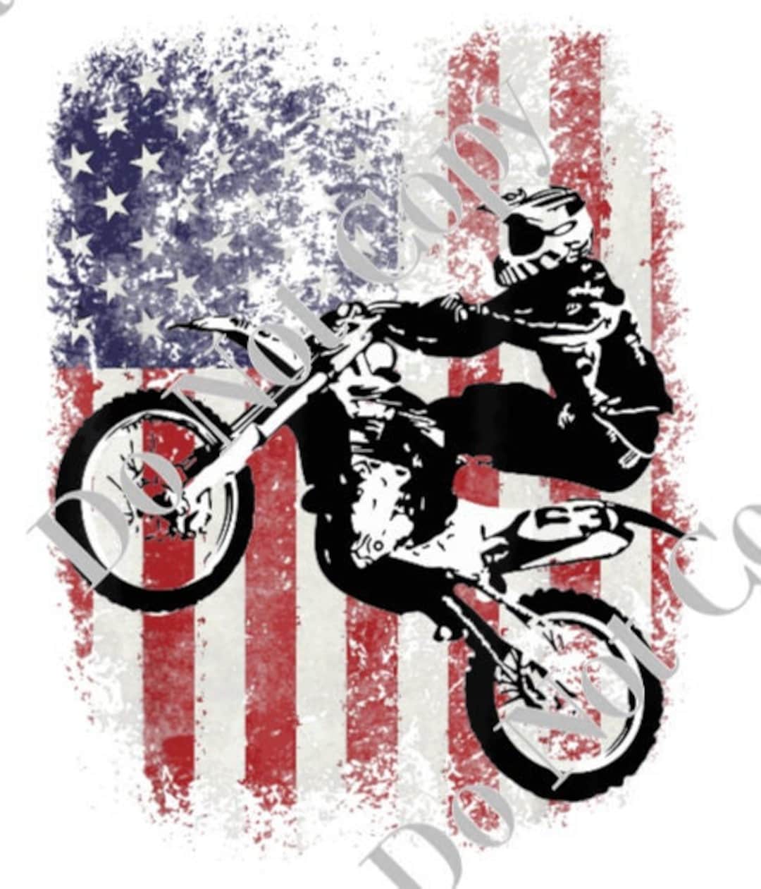 American Flag Motocross Biker PNG Digital Download - Etsy
