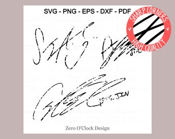 Bts Signature Png - Etsy