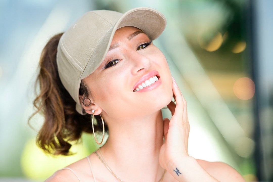 Beige Ponytail Cap - Etsy