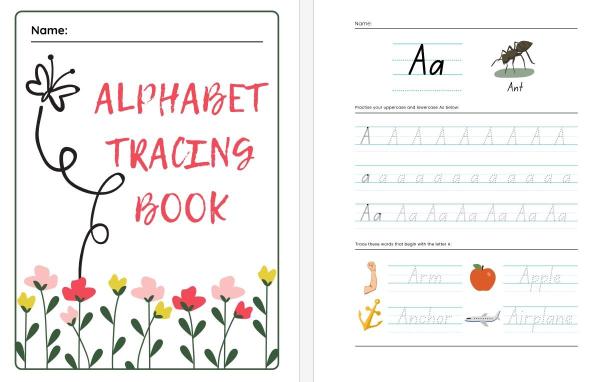 300 Downloadable Children's Practice Worksheets, Learn There Alphabet ...