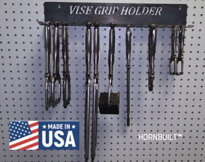 Hornbuilt Vise Grip Holder - Vise Grip Storage Rack - Wall Mount ...