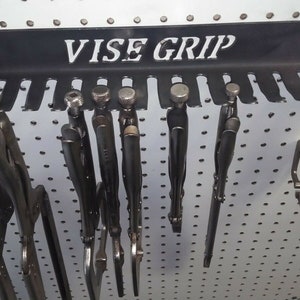 Hornbuilt Vise Grip Holder Vise Grip Storage Rack Wall Mount Holds 16 ...
