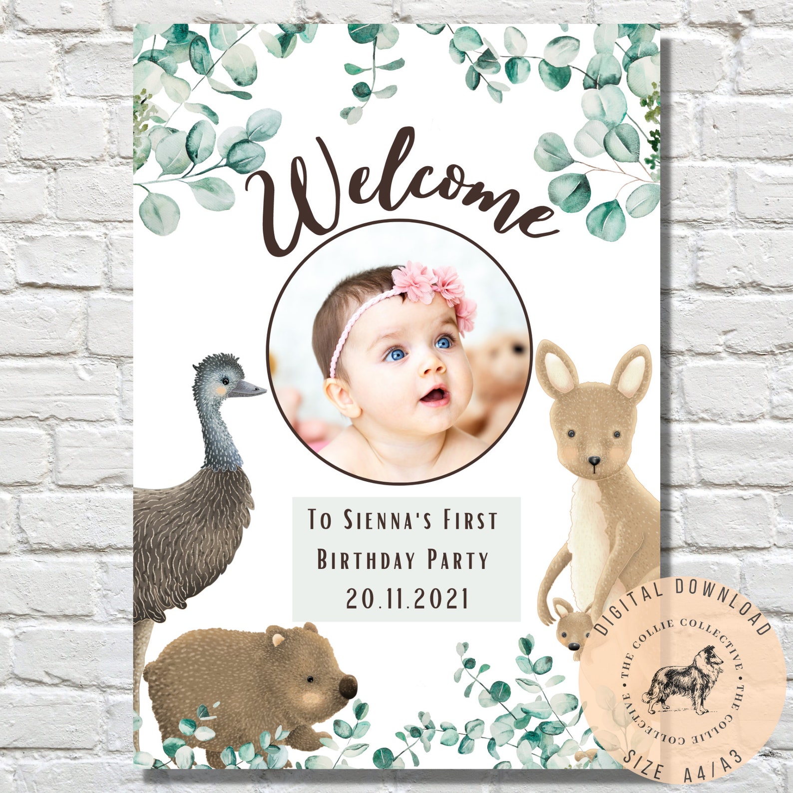 Australian Animal Themed Birthday Party Digital File Package - Etsy