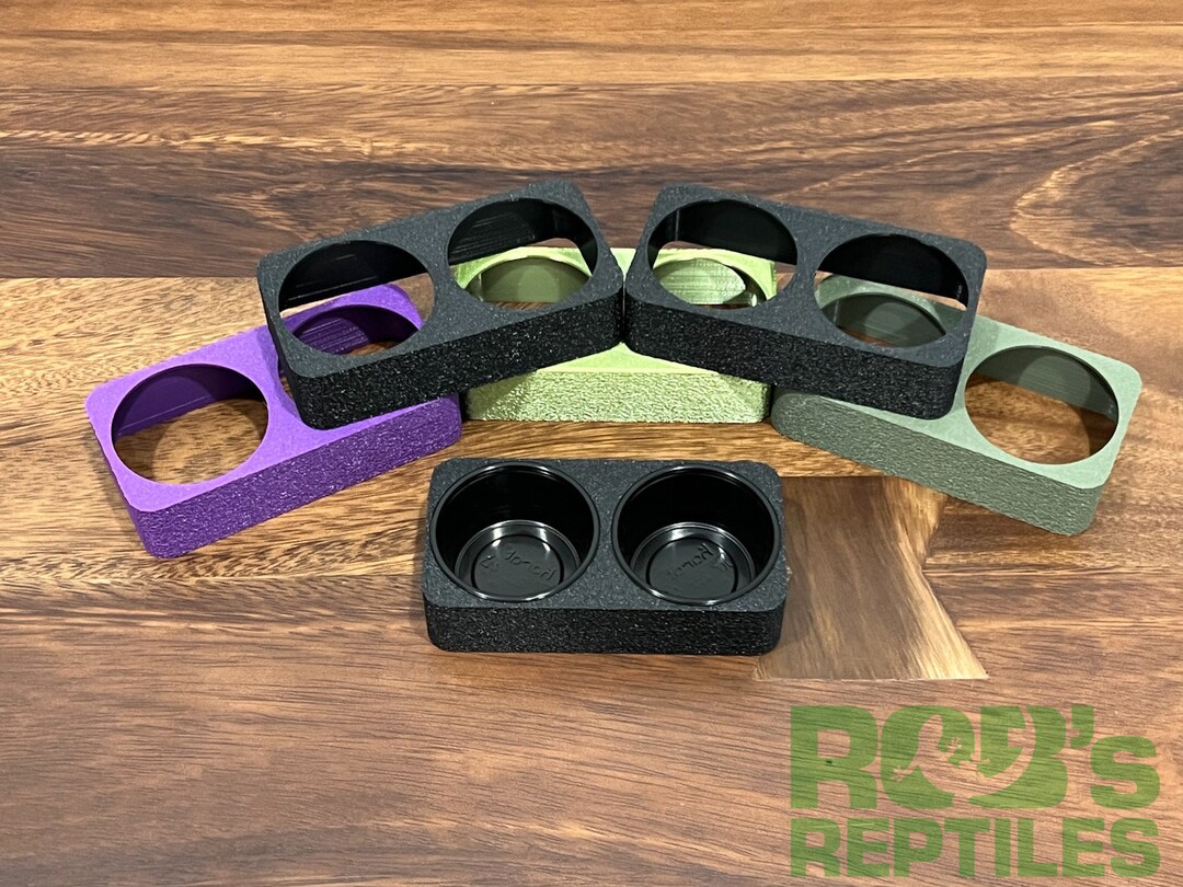 Customizable 2oz Lizard/gecko Food and Water Bowl | 3D Printed | Non ...