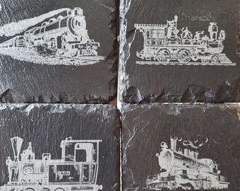 Laser Engraved Train - Etsy