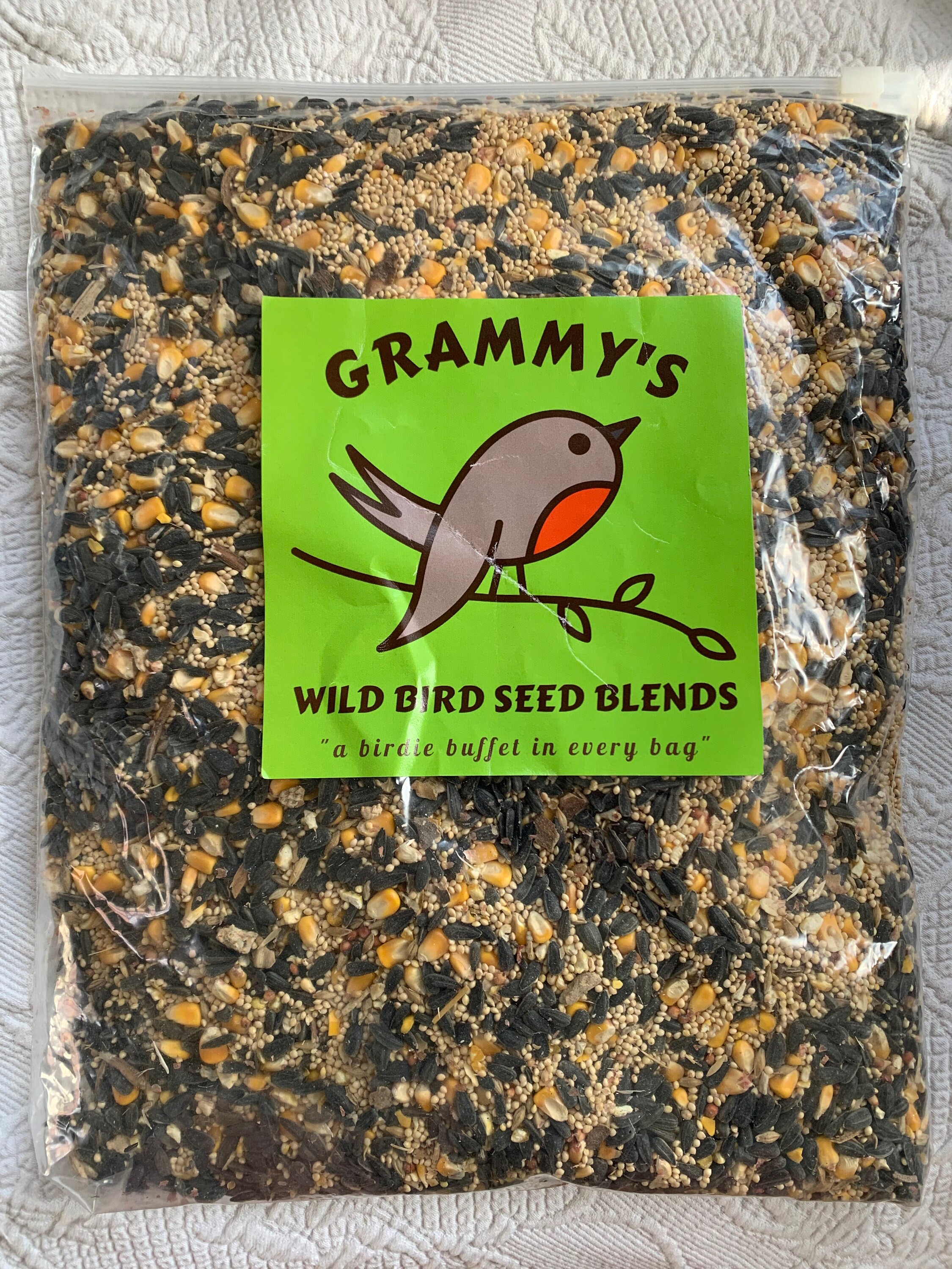 Gritty Grounders Grub 5lbs, Wild Bird Seed, Sunflower Seeds, Cardinal ...