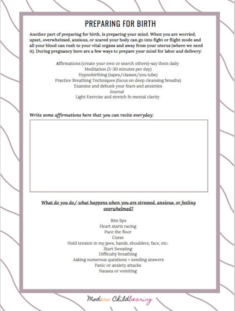 The Ultimate Birth Planning Workbook - Etsy